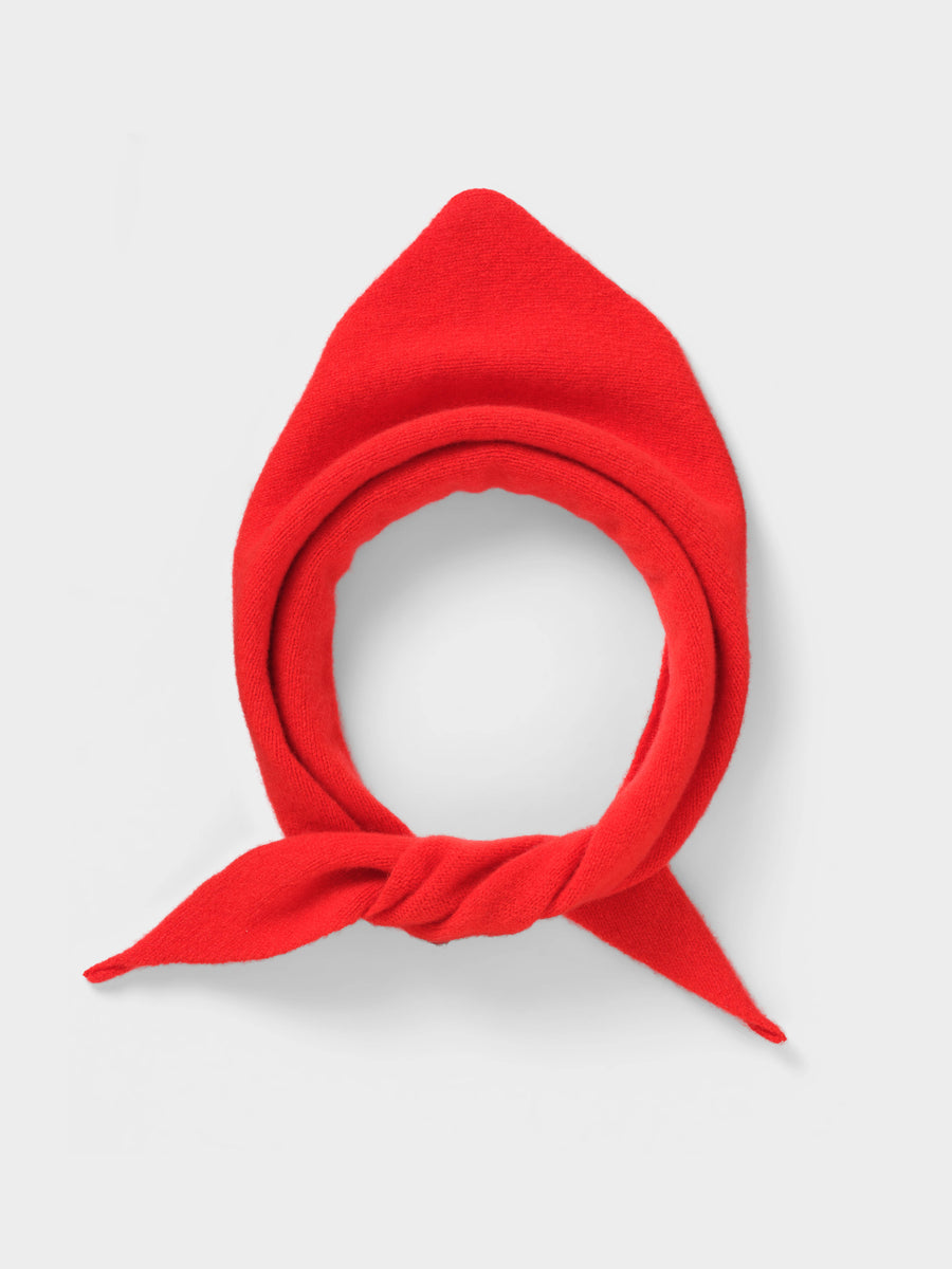 PLAIN TRIANGLE NECKERCHIEF POPPY – Jo Gordon