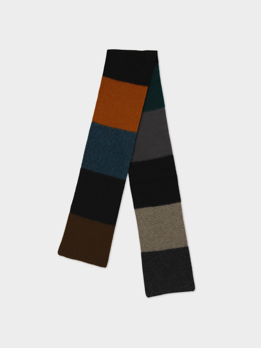 BRUSHED COLOURBLOCK SCARF DARK – Jo Gordon