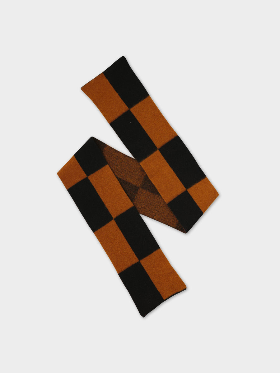 BRUSHED BIG RECTANGLES SCARF CUMIN & BLACK – Jo Gordon