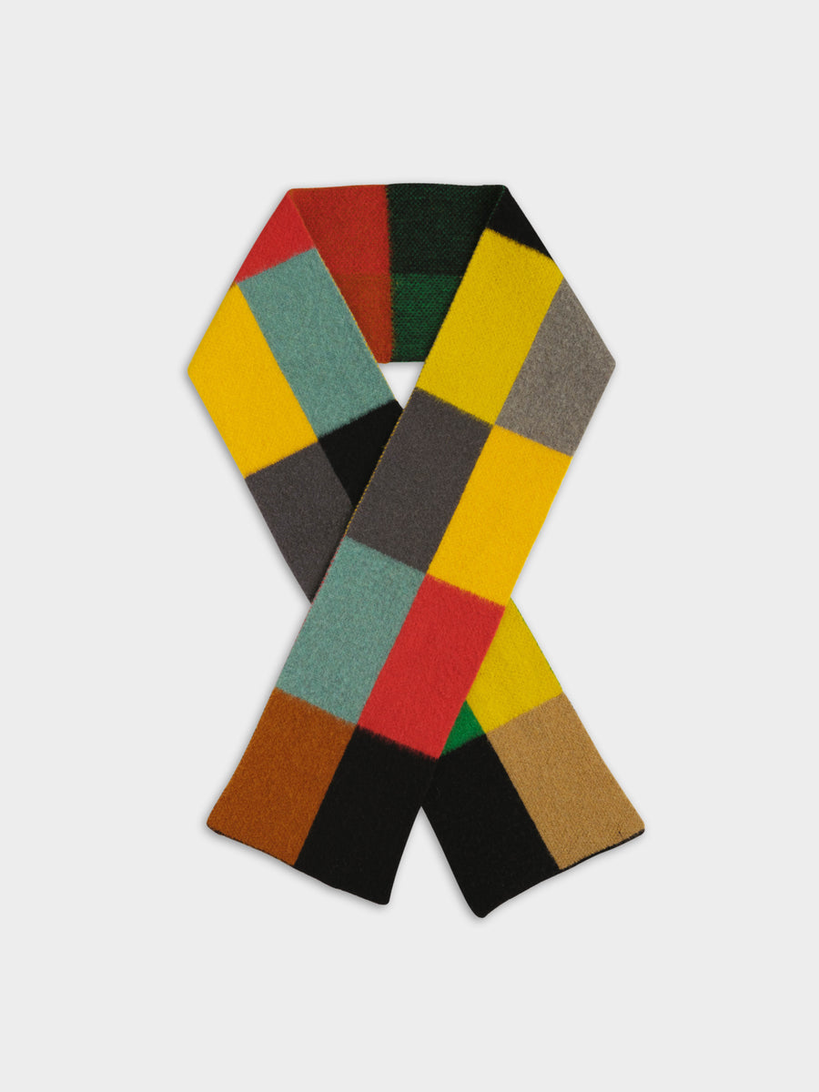 BRUSHED MULTICOLOUR BIG RECTANGLES SCARF – Jo Gordon