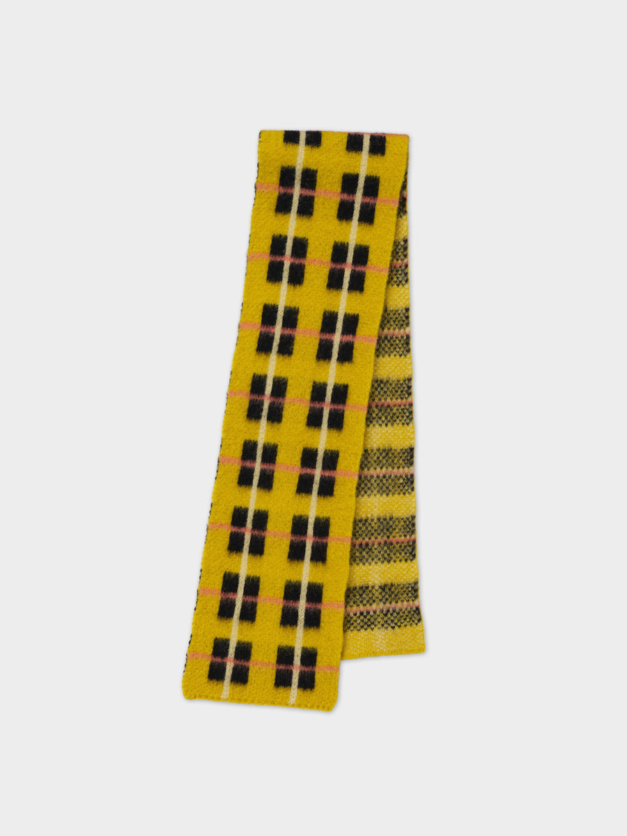 SMALL BRUSHED TARTAN SCARF TURMERIC – Jo Gordon