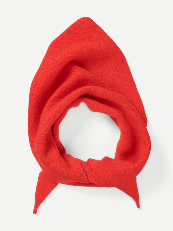 PLAIN TRIANGLE NECKERCHIEF POPPY – Jo Gordon