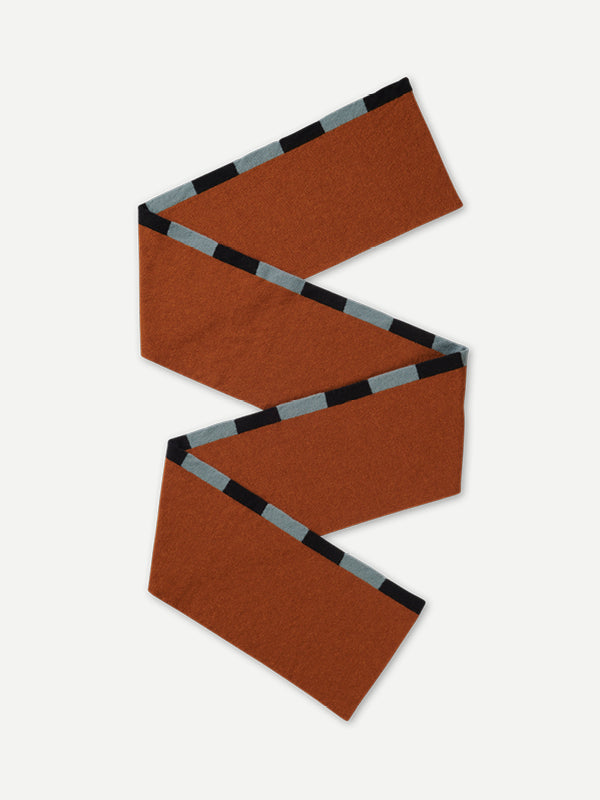 STRIPED EDGE SCARF CUMIN – Jo Gordon